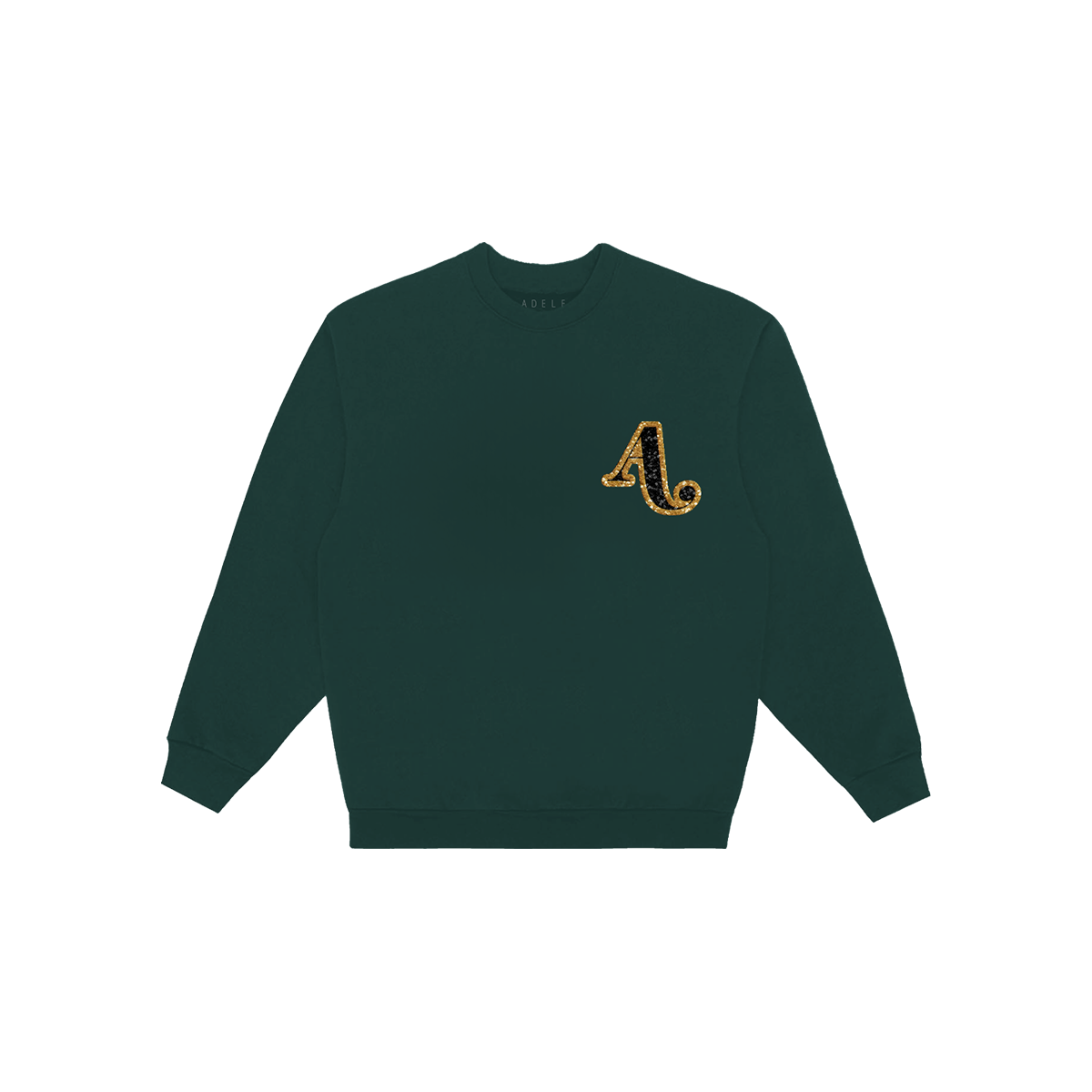 'A' Green Crewneck
